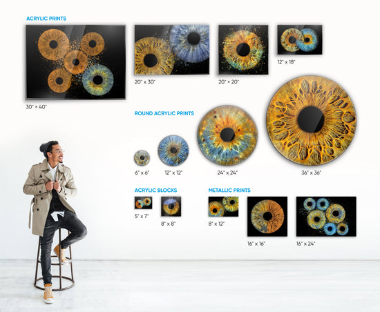 Eye Iris Metal Print – COSMIC EYE Iris Photo